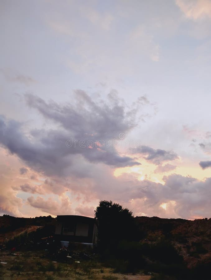 Flight of a Bird in a Cloud Stock Image - Image of dusk, reflection ...