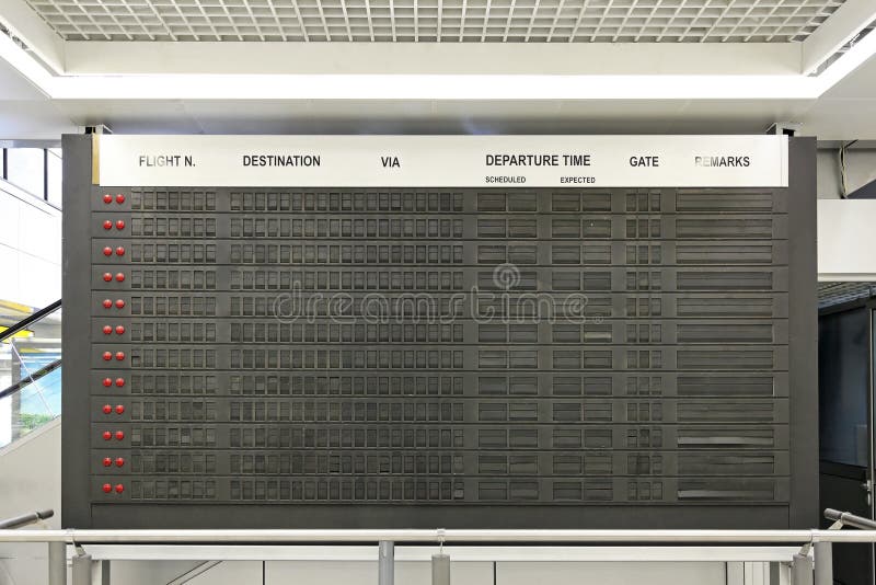 Flight board stock image. Image of retro, departures - 25707943