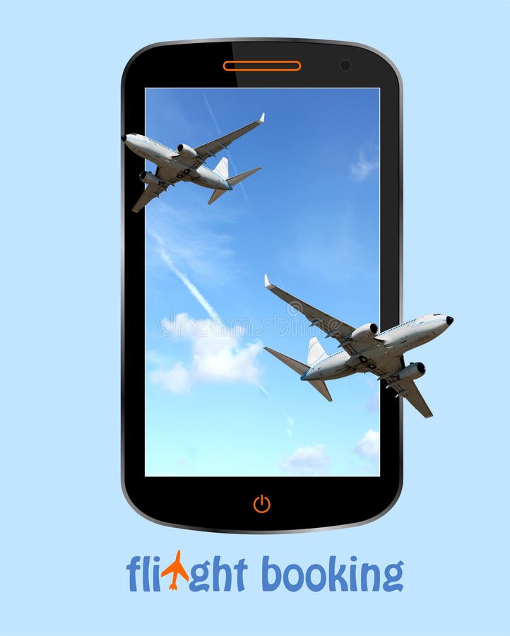 Flight booking online stock illustration. Illustration of flight - 41099872
