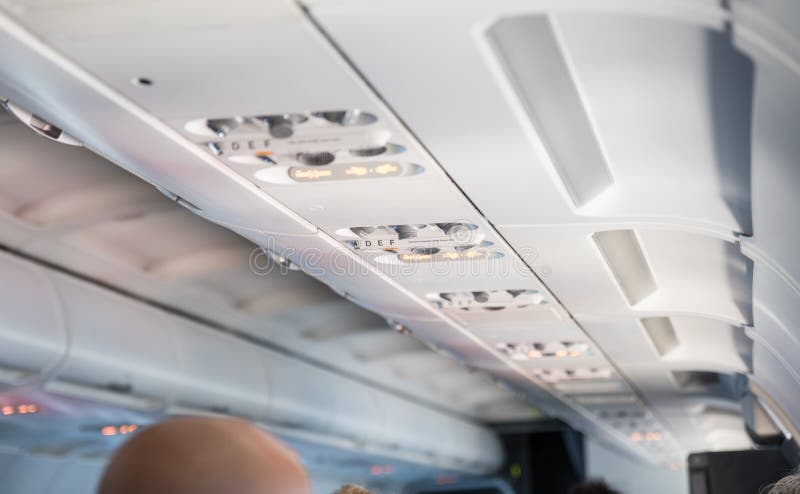 Flight cabin stock image. Image of passenger, indoor - 80564181