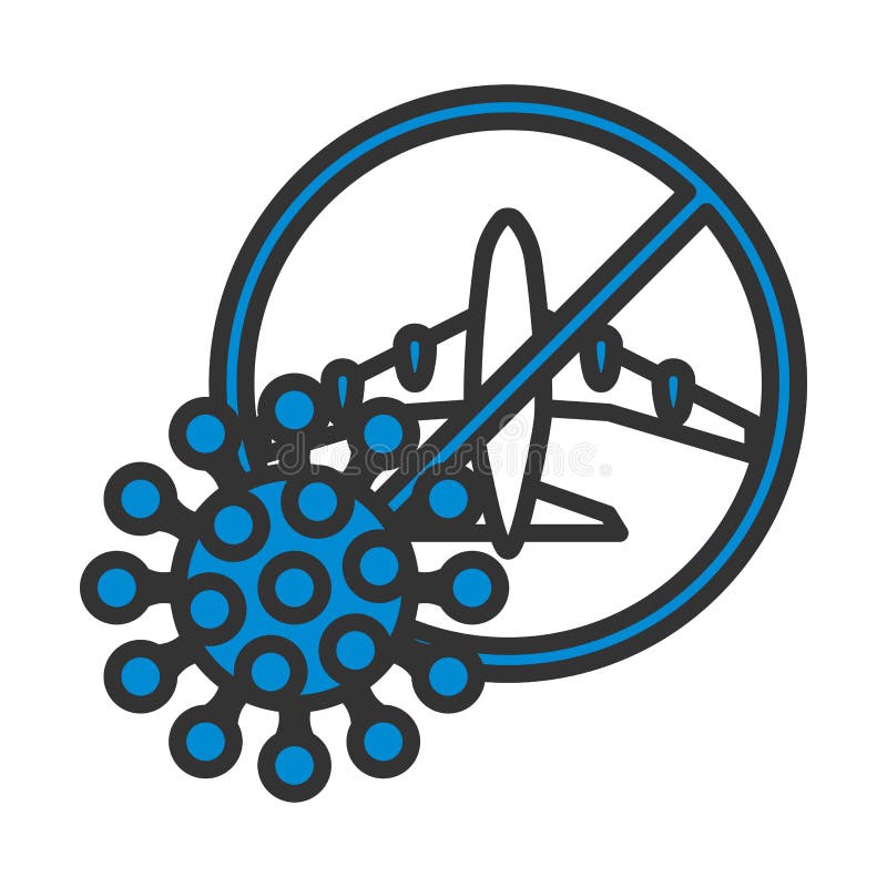 Flight Cancelled Icon stock vector. Illustration of outline - 254761886