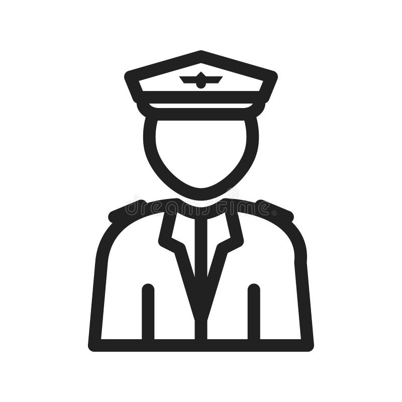 Flight Captain stock vector. Illustration of flight, aviation - 95947182