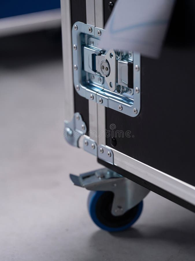 Flight Case Mobility Hardware Stock Image - Image of blue, wheel: 394270675