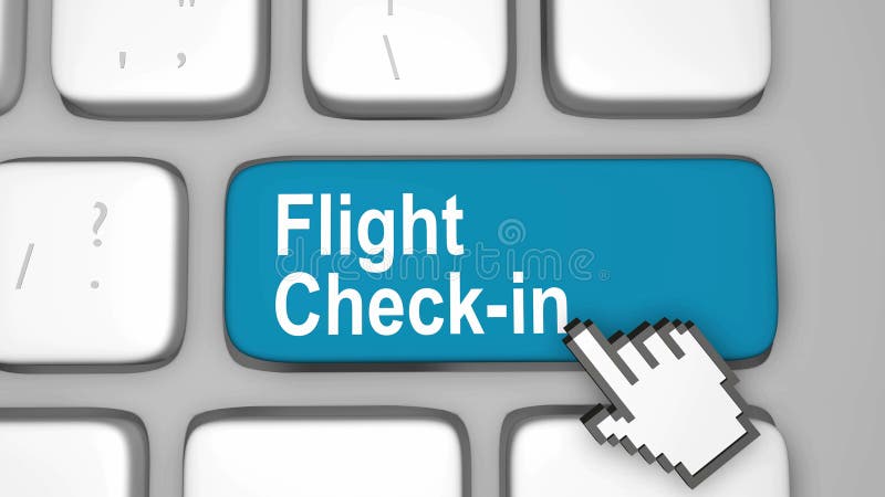 Flight check in online stock illustration. Illustration of check - 96817817