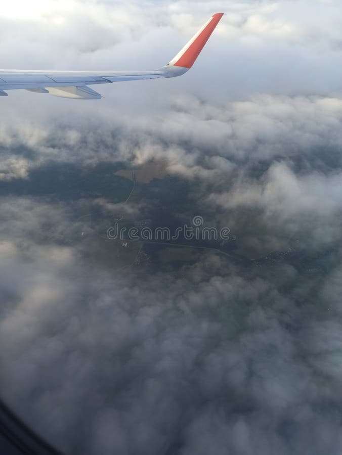 Flight, Cloud and Earth Views. Stock Image - Image of vehicle, freezing ...