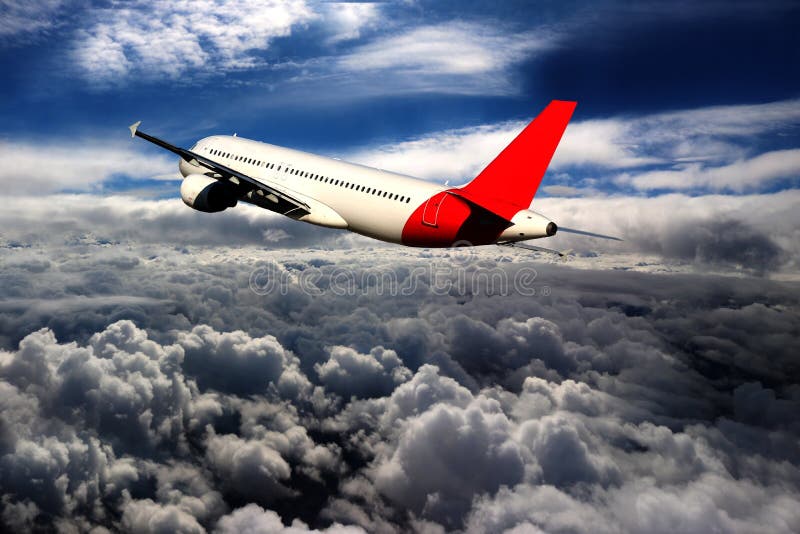 Flight through Clouds,Clouds Seen from an Airplane, Sunshine, Soil ...