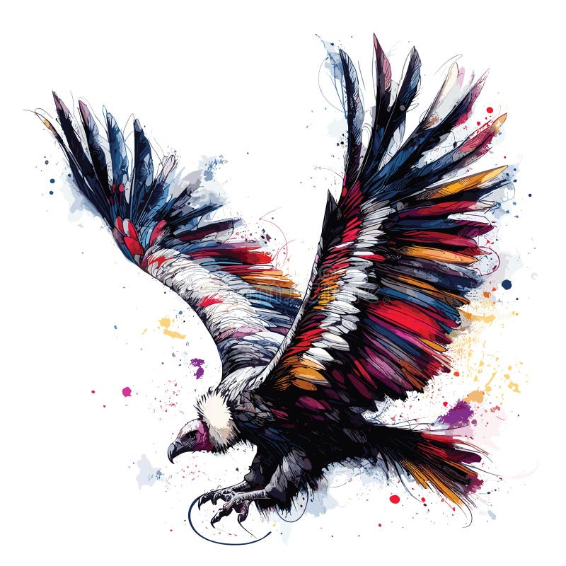 Flight of the Condor - AI Generated Stock Vector - Illustration of ...