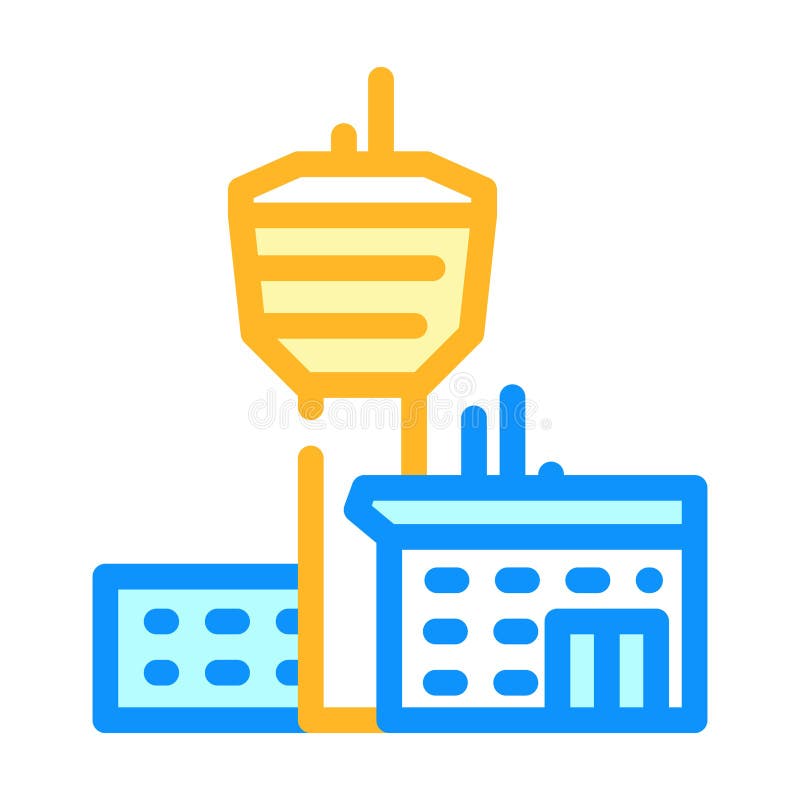 Flight Control Aeronautical Engineer Color Icon Vector Illustration ...