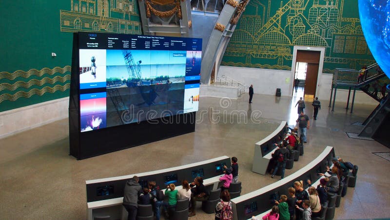 The Flight Control Center at the Cosmonautics and Aviation Centr ...