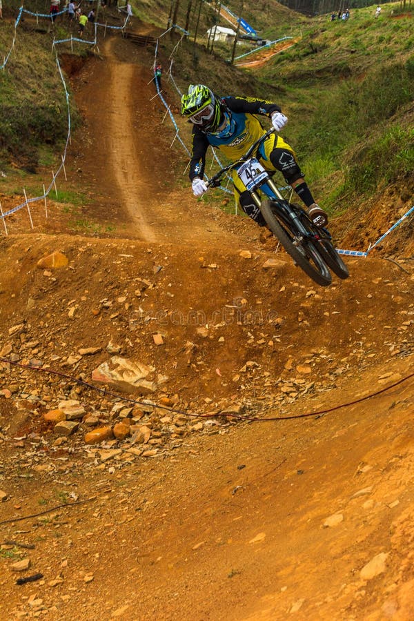 Flight Downhill Swiss Racer MTB Editorial Photo - Image of athlete ...