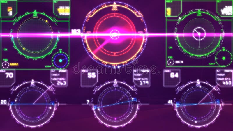 Flight Control Panel Instrument Navigation Stock Illustration ...