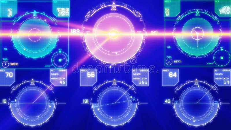 Flight Control Panel Instrument Navigation Stock Illustration ...