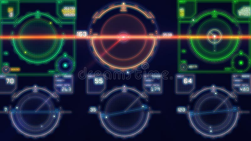 Flight Control Panel Instrument Navigation Stock Illustration ...