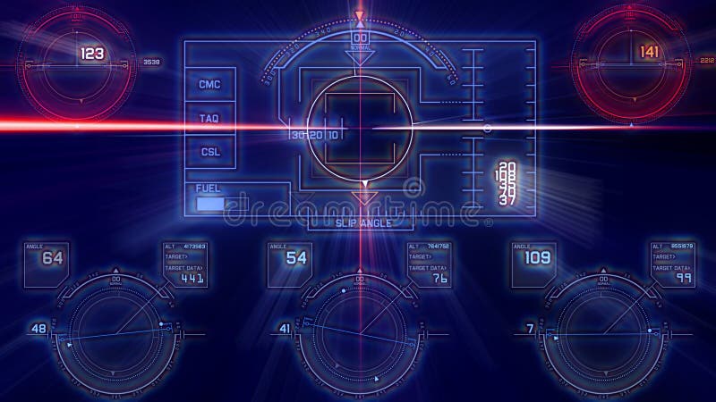 Flight Control Panel Instrument Navigation Stock Illustration ...