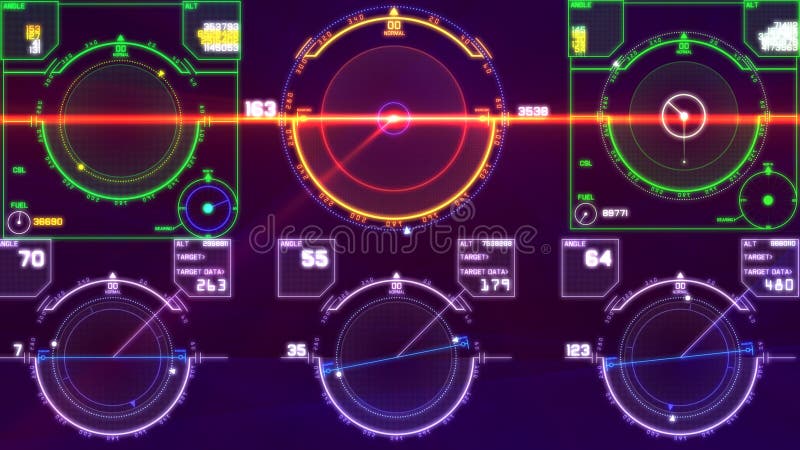 Flight Control Panel Instrument Navigation Stock Illustration ...