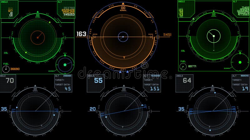 Flight Control Panel Instrument Navigation Stock Illustration ...