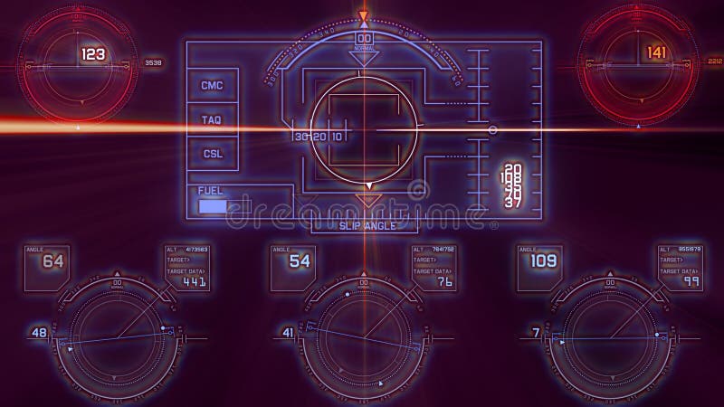 Flight Control Panel Instrument Navigation Stock Illustration ...