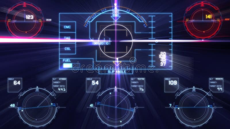 Flight Control Panel Instrument Navigation Stock Photo - Image of ...