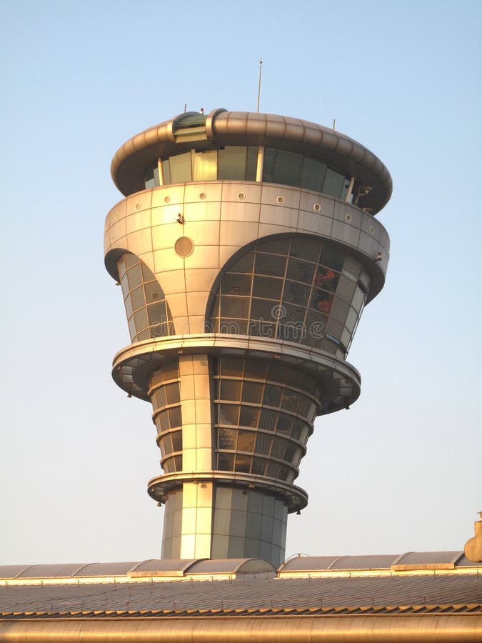 Flight control tower stock photo. Image of metal, window - 9532246
