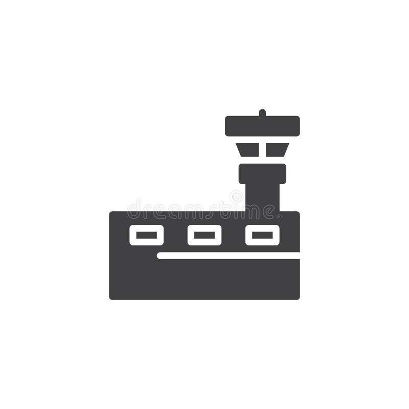 Flight Control Tower Vector Icon Stock Vector - Illustration of icon ...