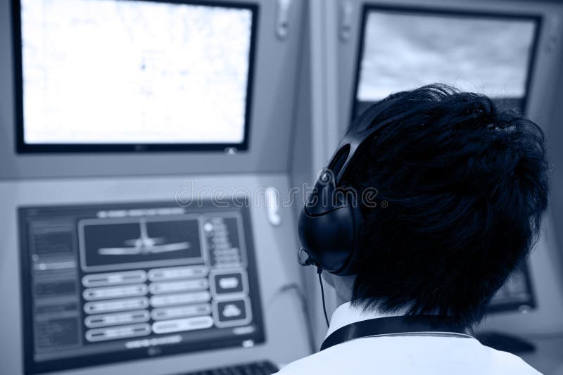 Flight controller stock photo. Image of rear, monitor - 22478408