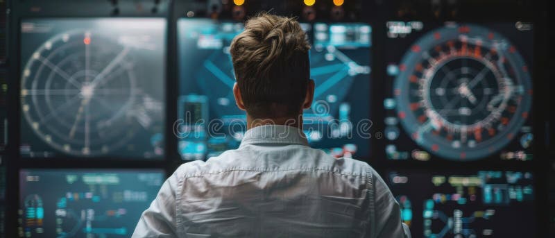 The Flight Controller Monitors the Flight Plan of the Aircraft on the ...