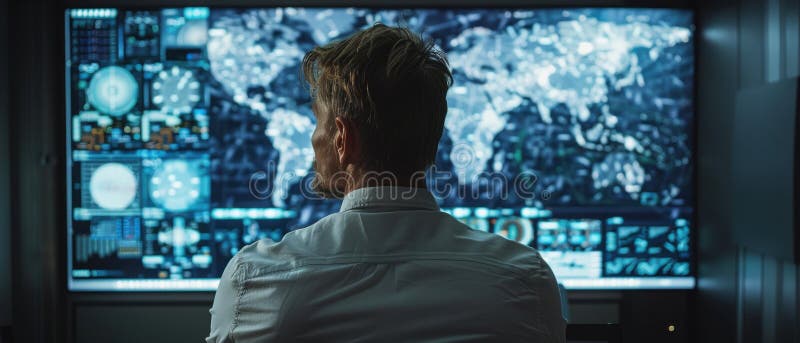 The Flight Controller Monitors the Flight Plan of the Aircraft on the ...