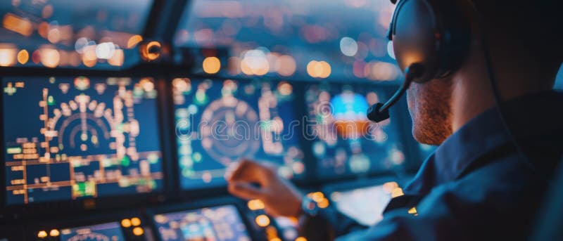 The Flight Controller Monitors the Flight Plan of the Aircraft on the ...