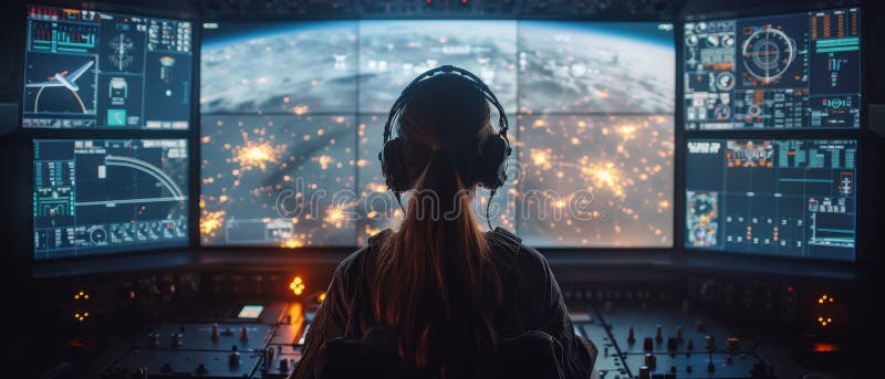 The Flight Controller Monitors the Flight Plan of the Aircraft on the ...