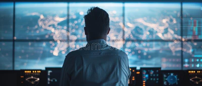 The Flight Controller Monitors the Flight Plan of the Aircraft on the ...