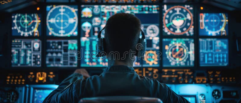 The Flight Controller Monitors the Flight Plan of the Aircraft on the ...