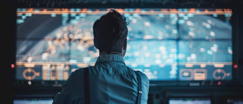 The Flight Controller Monitors the Flight Plan of the Aircraft on the ...