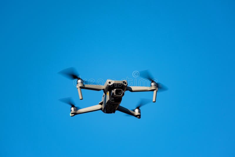 The flight of the copter stock image. Image of professional - 245327025