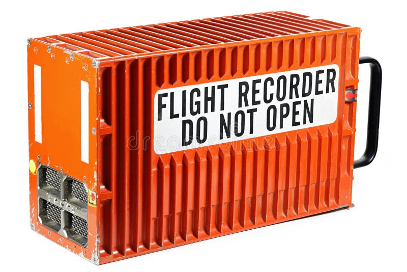 Flight data recorder stock image. Image of information - 38992225