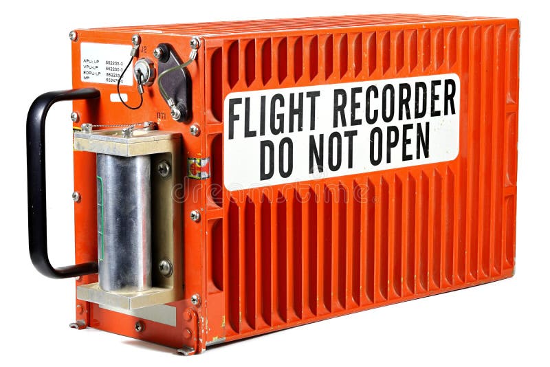 Flight data recorder stock image. Image of information - 38992225