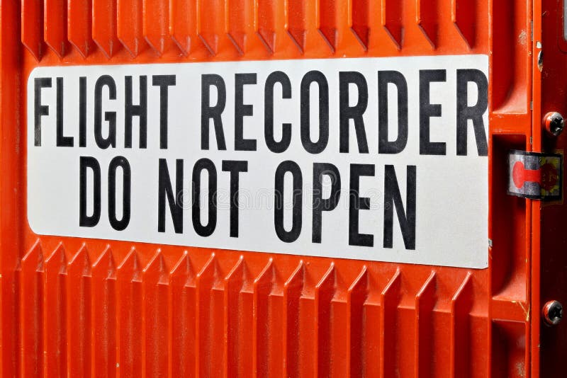 Flight data recorder stock image. Image of information - 38992225