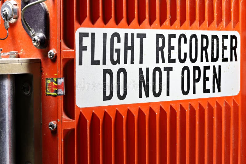 Flight data recorder stock photo. Image of orange, aircraft - 206076010
