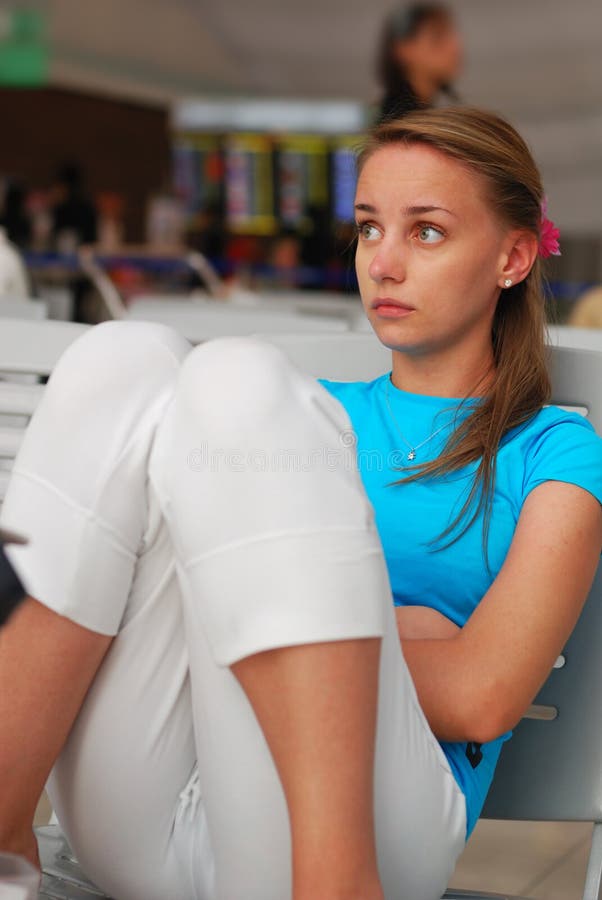 Flight delay stock photo. Image of urban, person, caucasian - 6980568