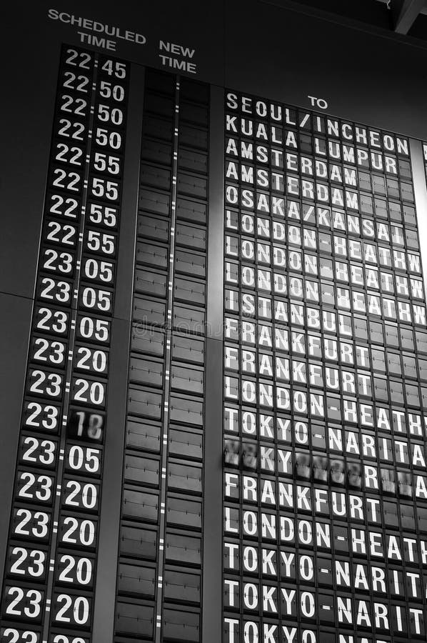 Flight departure schedule stock photo. Image of schedule - 8236522