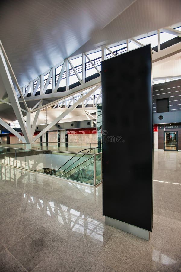 Flight Display Monitor in Airport Stock Photo - Image of monitor, time ...