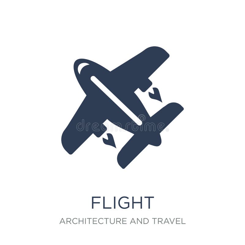 Flight Icon. Trendy Flat Vector Flight Icon on White Background Stock ...