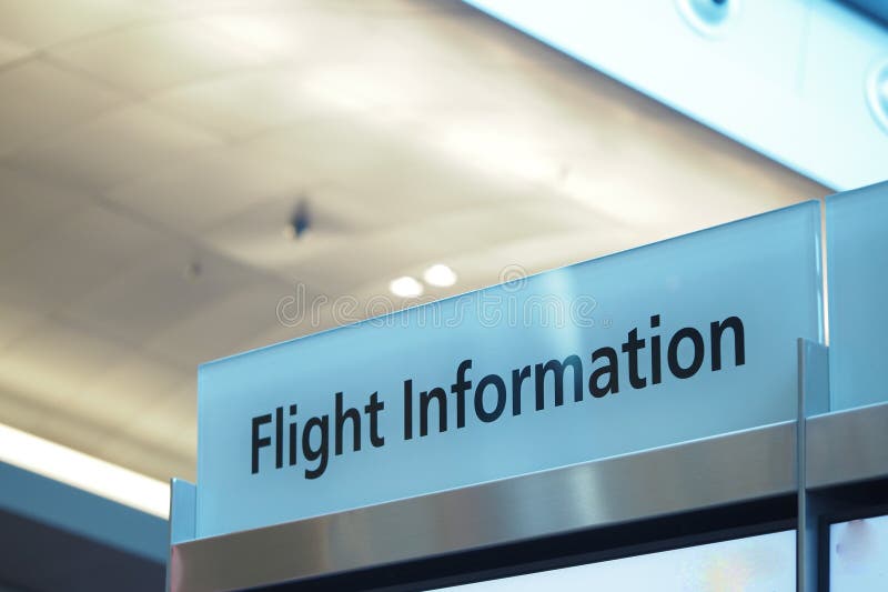 Flight Information Display at an Airport Terminal during Busy Hours ...