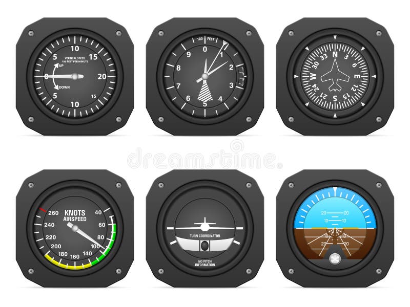 Flight Instruments Stock Illustrations – 1,055 Flight Instruments Stock ...