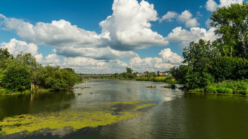 Flight Landscape with the River Stock Photo - Image of ecology, river ...