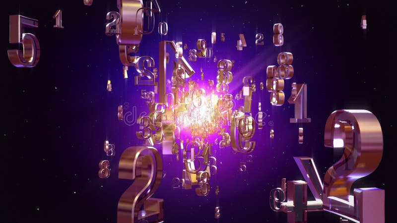 Flight Numbers Loopable Background Stock Footage - Video of idea, gold ...