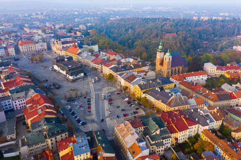 Jihlava panorama stock photo. Image of jihlava, roof - 19538420