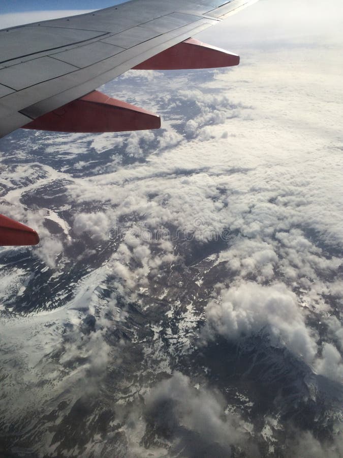 Flight over mountains stock image. Image of airline, birds - 50065659
