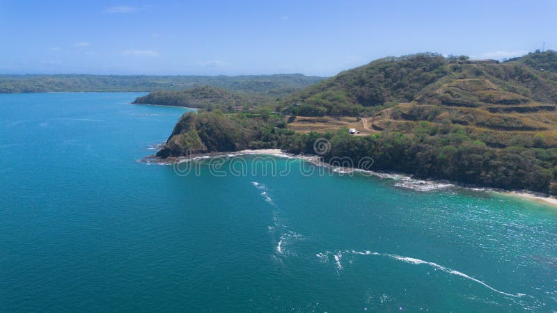 Flight Over the Pacific Ocean in Costa Rica Stock Photo - Image of ...