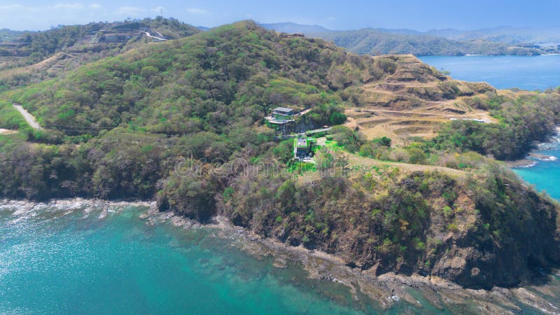 Flight Over the Pacific Ocean in Costa Rica Stock Image - Image of ...
