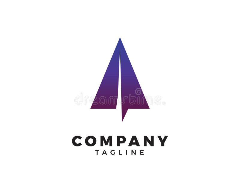 Flight Paper Plane Logo Vector Icon Illustration Stock Vector ...